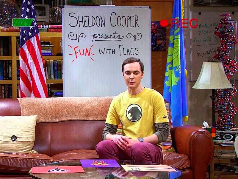 TEST banderas: 'Diversión con banderas' por Sheldon Cooper